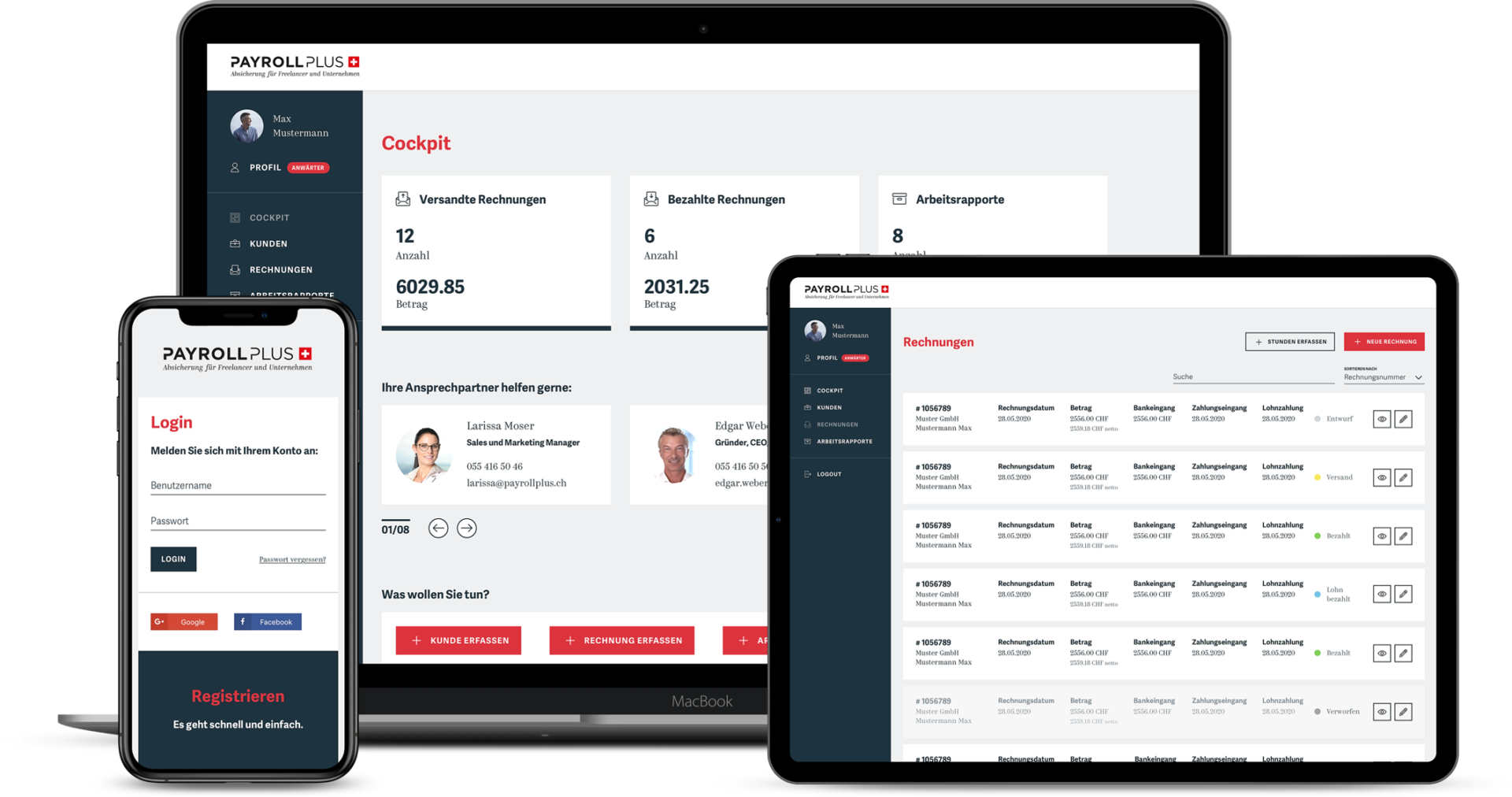 Online tool Freelancer - PayrollPlus